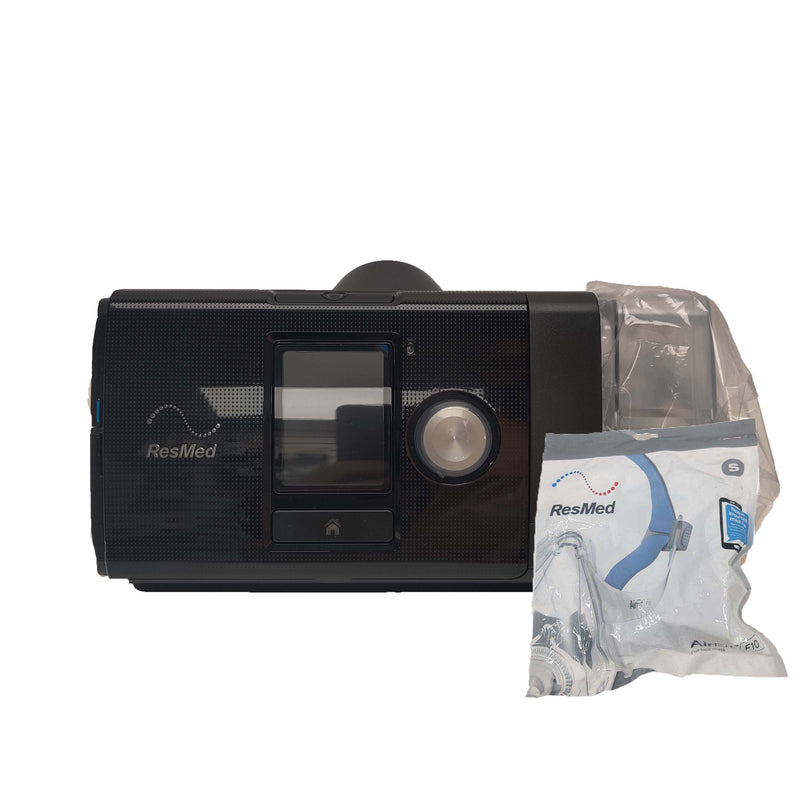 ResMed AirSense 10 AutoSet CPAP Bundle w/ClimateLine Tubing & AirFit ...