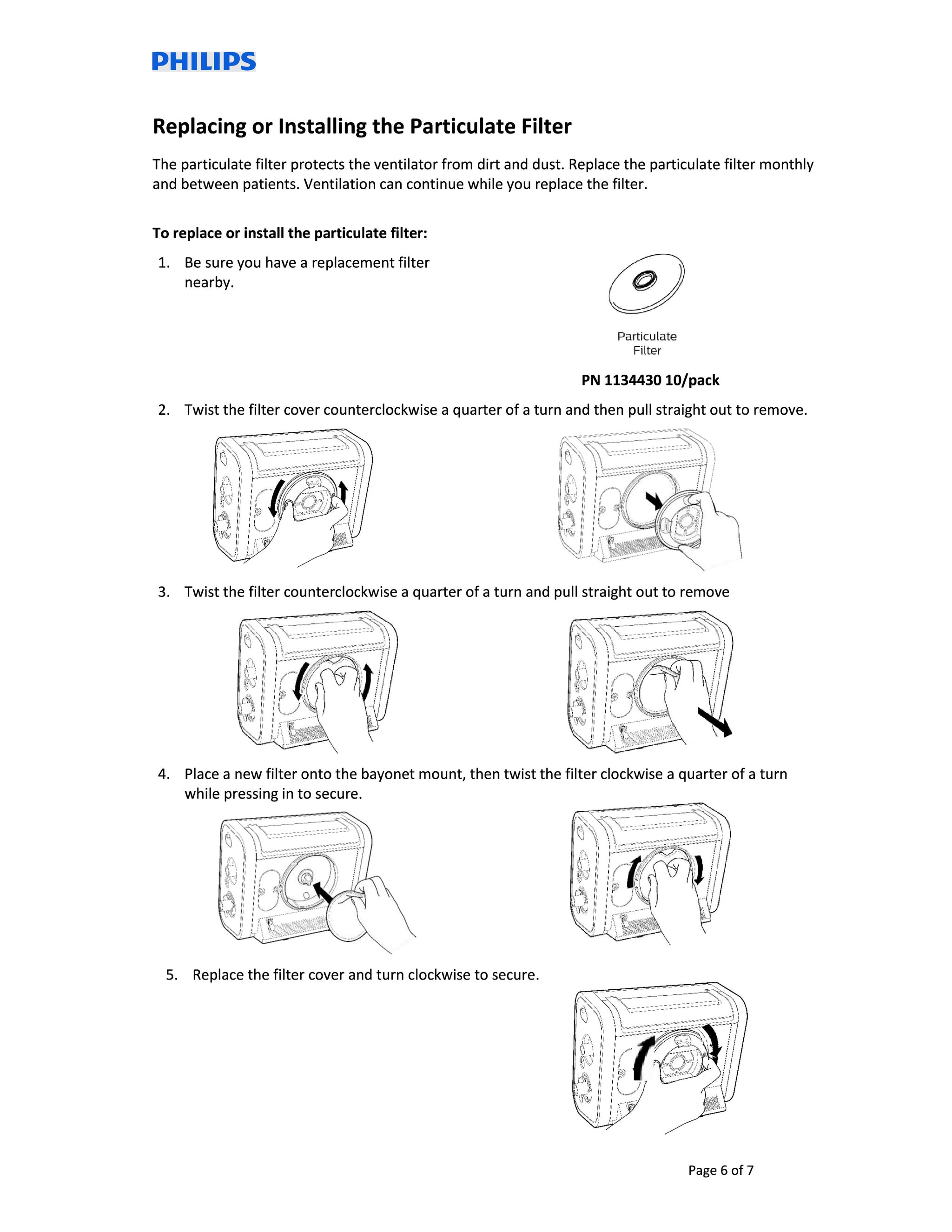 Particulate Filter for Trilogy Ventilators - 10 Pack – HelpMedicalSupplies