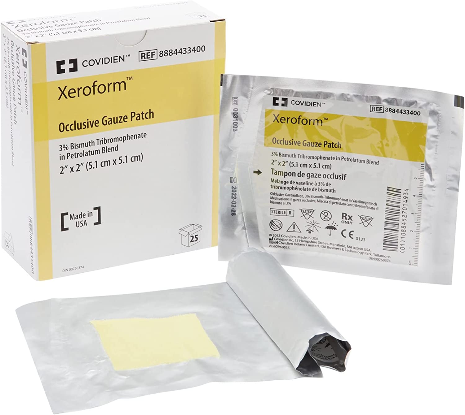 Covidien Xeroform Gauze 2x2 - Case of 6 | Shop Now – HelpMedicalSupplies