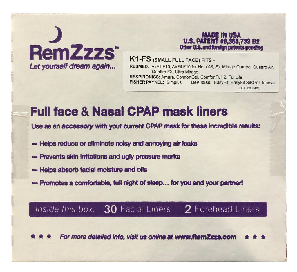 RemZzzs Padded Full Face CPAP Mask Liners for Small Full Face Masks ...